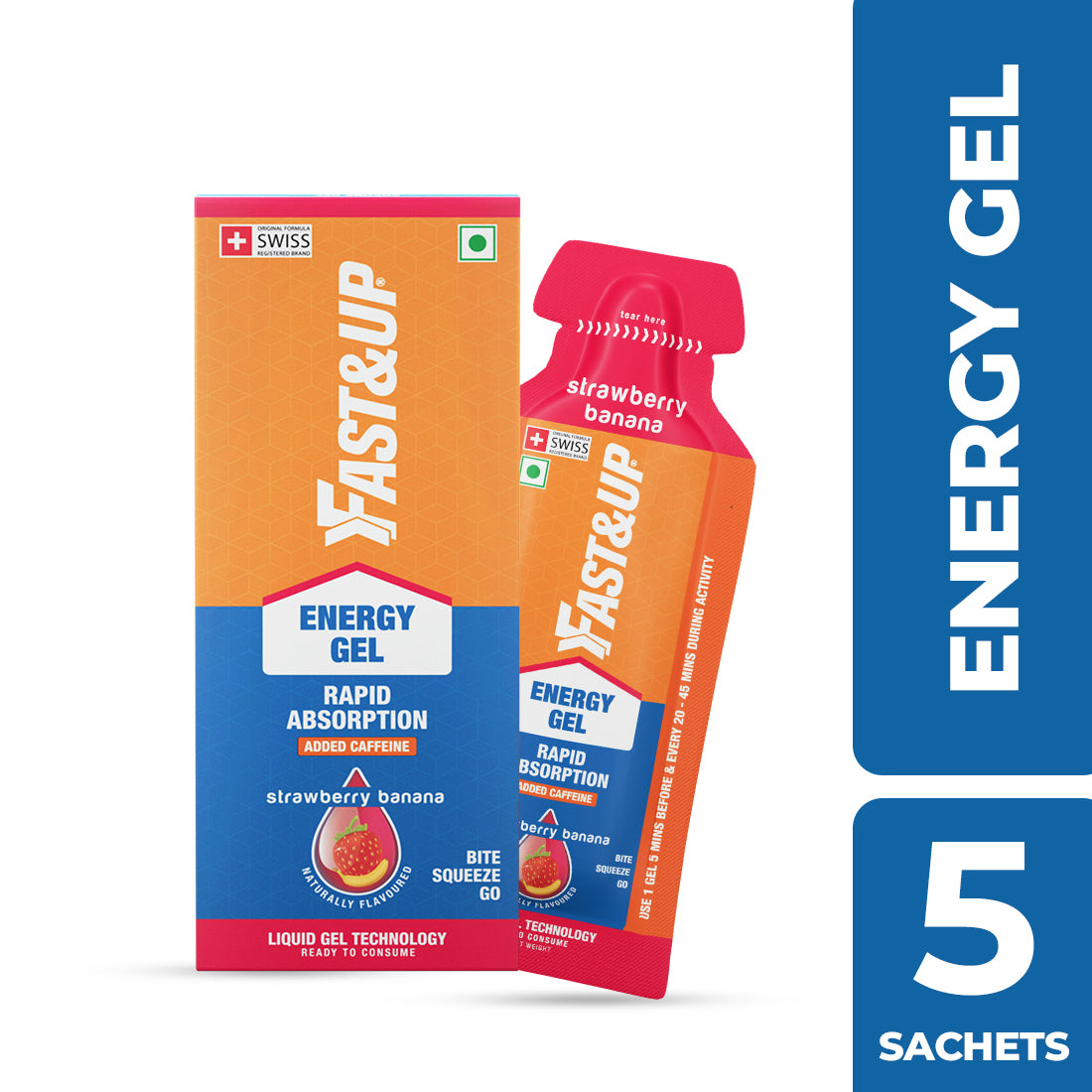 Fast&Up Energy Gel – Instant Energy for Runners & Athletes