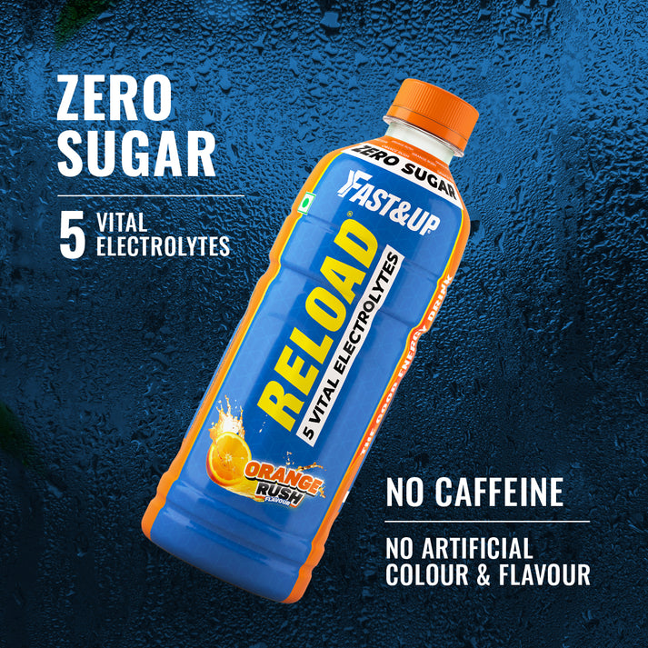 Fast&Up Reload RTD 500 ml - 20X Less Sugar for Hydration and Energy